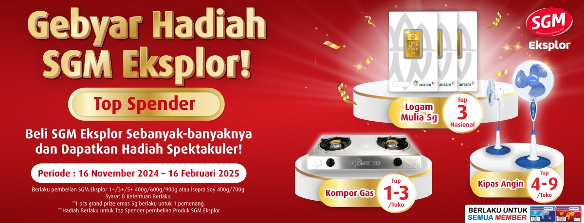 Khusus Untuk Anda TOP SPENDER SGM Eksplor "Belanja Sebanyak-Banyaknya ...
